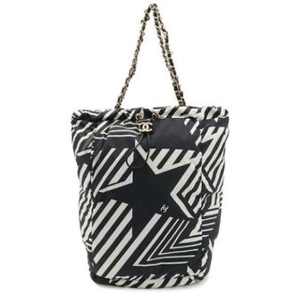 Chanel Pre-owned Coco Beach Nylon Leather Backpack - - Pre-owned - Damen - Schwarzk - ONE SIZE