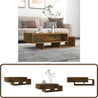 vidaXL Couchtisch R&auml;uchereiche 105x55x32 cm Holzwerkstoff - Couchtisch - Holzm&ouml;bel - Wohnzimmerstil - Esszimmertisch - Sideboard
