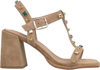 Alma En Pena Alma EN Pena, Femme, Chaussures, Beige, Taille: 36 EU Sandal With Metallic Studs