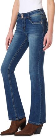 Wallflower Jeans Damen Luscious Curvy Bootcut Mid-Rise Insta Stretch Juniors (Standard und Plus) Jeans, Twinkle, 28W / 32L