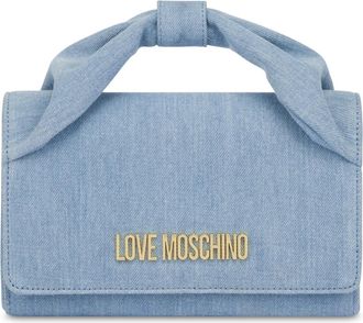 Love Moschino Hellblaue Denim-Tasche