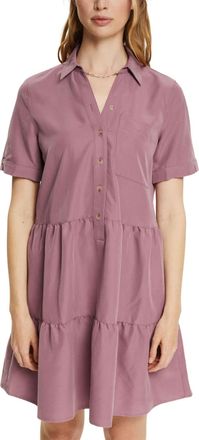 Esprit Damen Kleid 062ee1e302, Mauve, 38