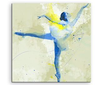 Paul Sinus Art Ballett 60x60cm SPORTBILDER Splash Art Wandbild Aquarell Art