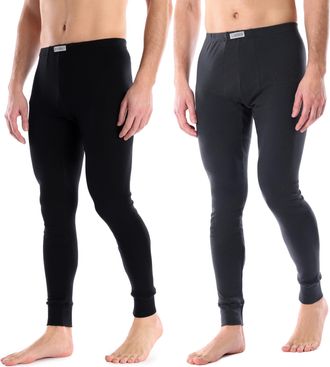 Ladeheid Herren Lange Unterhose LA40-247 (Schwarz/Graphite, XXL)