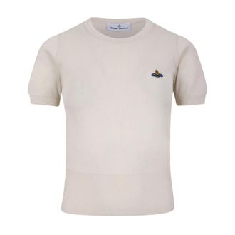 Vivienne Westwood Bea Baumwoll-T-Shirt - - Knitwear - Damen - Beige - S