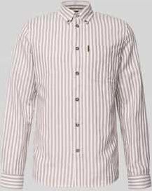 PME Legend Regular Fit Freizeithemd mit Leinen-Anteil