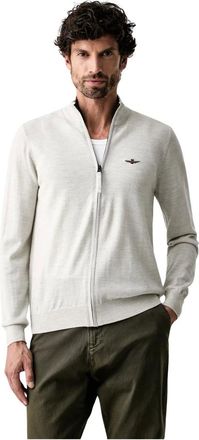 Aeronautica Herren, Strickwaren, Grau, MGr&ouml;&szlig;e
