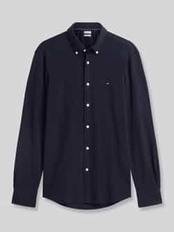 Tommy Hilfiger Slim Fit Freizeithemd mit Logo-Stickerei