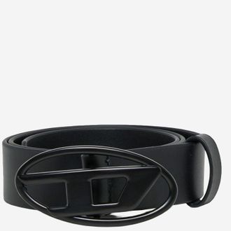 Diesel Boys Leather Belt Black & Braces