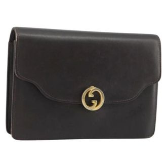 Gucci Sac pochette vintage doccasion - Femme - Pre-owned - Brun - Taille: ONE Size