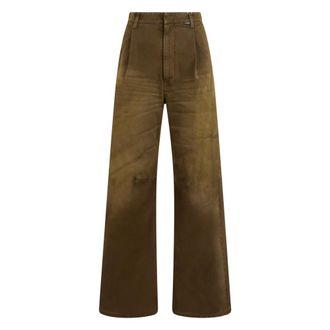 Maison Margiela Jean Large Jambe 5 Poches - Femme - Jeans - Brun - Taille: W26