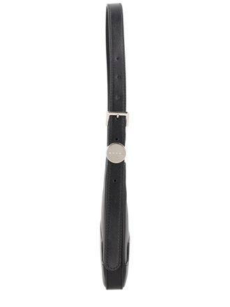Marni Womens Leather Shoulder Bag Black Calf