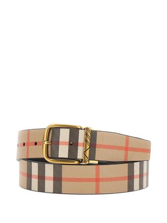 Burberry ceinture &agrave; carreaux - Tons neutres