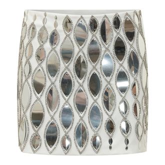 Des_Phemmes Kurzer- figurbetonter Rock mit Spiegelverzierungen - - Skirts - Damen - Blau - S