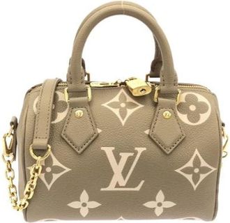 Louis Vuitton Sac Speedy Bandouliere Monogram Empreinte Boston doccasion - Femme - Pre-owned - Beige - Taille: ONE Size