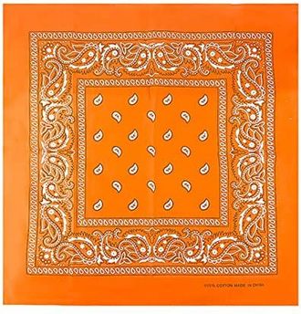 JOPHY & CO. Bandanas 100 % coton pour femme / homme / enfants, unisexe avec motif Paisley, mouchoir couvre-chef, écharpe pour cheveux / cou / poignet / tête COD.6