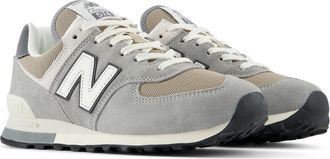 New Balance Sneaker NEW BALANCE 574, Damen, Gr. 37,5, castlerock, stoneware, Leder, Synthetik, Schuhe Sneaker, mit Gummilaufsohle, Topseller