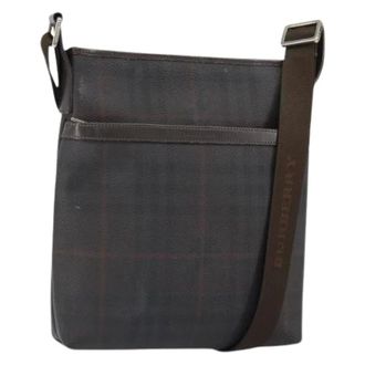 Burberry Sac &agrave; bandouli&egrave;re en plastique doccasion - Femme - Pre-owned - Noir - Taille: ONE Size