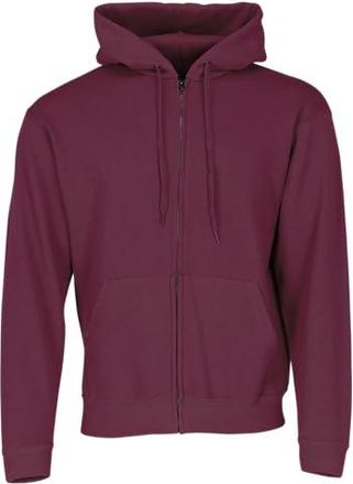 Fruit Of The Loom Hooded Sweat, Mat, Multicolore (Bordeaux), L Homme