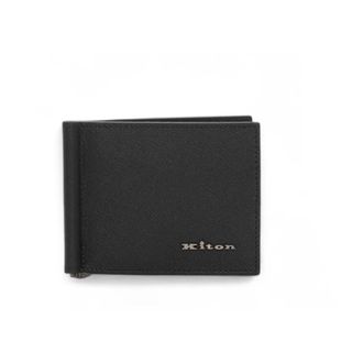 Kiton Geldb&ouml;rse mit Rei&szlig;verschluss aus Saffiano-Leder - - Accessories - Herren - Schwarzk - ONE SIZE
