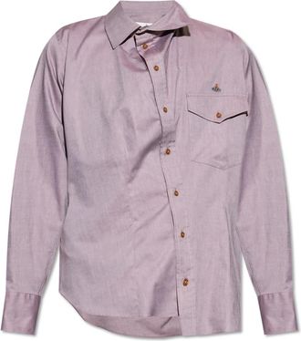 Vivienne Westwood Homme, Chemises, Violet, Taille: XL Chemise avec poche