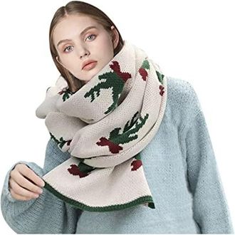 Generic &Eacute;charpe de No&euml;l Femme &Eacute;charpe Faon Rouge Mignon No&euml;l &Eacute;pais Chaud Tricot&eacute; Et &Eacute;charpe &Eacute;charpe en Laine &Eacute;charpe en Laine Et Ensemble &Eacute;charpe et Chapeau p
