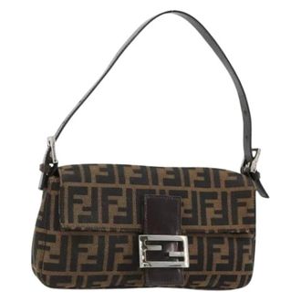 Fendi Pre-owned Vintage Zucca Schultertasche - - Pre-owned - Damen - Braun - ONE SIZE