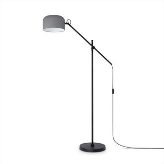 Paco Home Paco Home - Lampes led Suspension Lampadaire Plafonnier D&eacute;co Salon Liseuse Bureau E27 Noir, Lampadaire - Gris