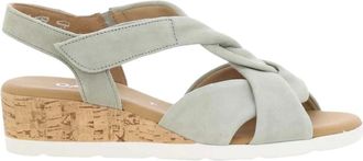 Gabor Femme, Chaussures, Vert, Taille: 40 EU Sandale compens&eacute;e
