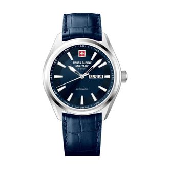 Swiss Alpine Military Swiss Alpine Military Herren Armbanduhr Automatic with Sapphire Crystal 7090.2535 - - Accessories - Herren - Blau - ONE SIZE