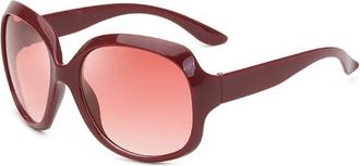 Generic Lunettes De Soleil Unisexe &Agrave; Monture Large For Lext&eacute;rieur, Id&eacute;ales For Les Vacances, Le Sport Et Trajets Quotidiens(Red)