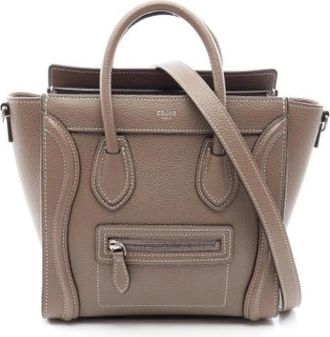 Celine Sac &agrave; main vintage doccasion - Femme - Pre-owned - Gris - Taille: ONE Size