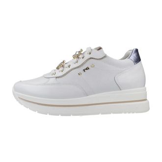 Nero Giardini Deportivo Cordones Velvet - Femme - Chaussures - Blanc - Taille: 38 EU