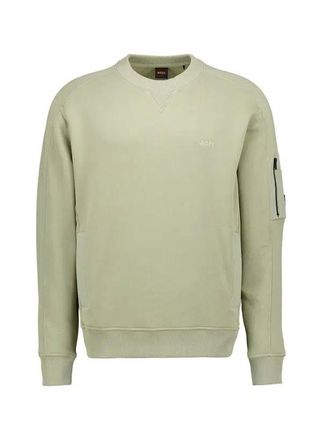 Boss Orange by Hugo Boss BOSS Orange Herren Sweatshirt gr&uuml;n unifarben