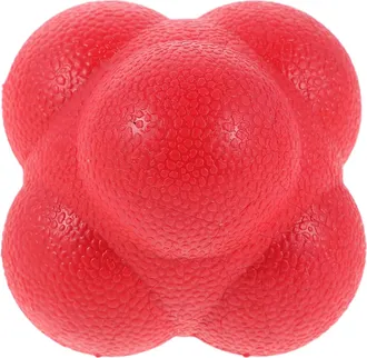 BESPORTBLE Agilit&auml;tstrainer Baseball Trainingsball Hand Augen Koordinations Reflexball Sechseckiger Silikon Reaktionsball Rot f&uuml;r Schnelligkeitstraining und Spor