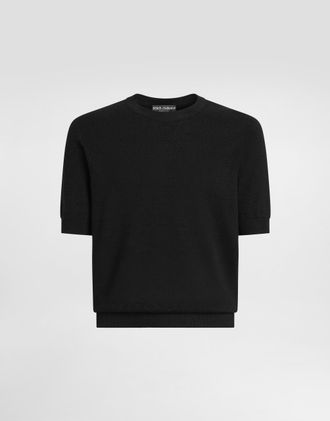 Dolce & Gabbana Pullover Aus Seide - Mann Strickwaren Schwarz 48
