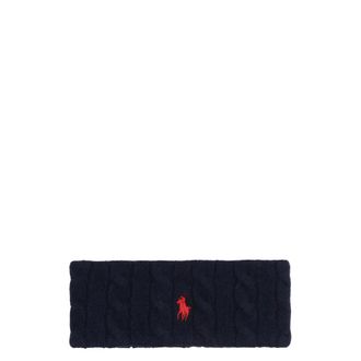 Polo Ralph Lauren Cable Knit Headband - - Accessories - Damen - Blau - ONE SIZE