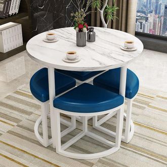 Generic Fr&uuml;hst&uuml;cksecke, runder Tisch mit St&uuml;hlen, Fr&uuml;hst&uuml;cksbar mit Tisch und St&uuml;hlen, moderner K&uuml;chentisch f&uuml;rs Abendessen