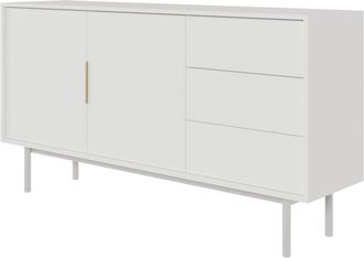Selsey Selsey - viviaro - Commode - 154 cm - avec trois tiroirs - blanc