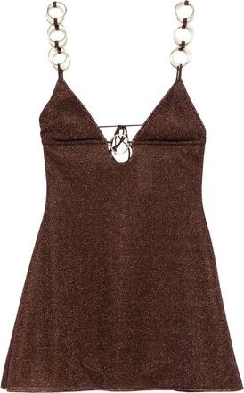 Os&eacute;ree Femme, Robes, Brun, Taille: 38 FR Rds261 Lurex Dress