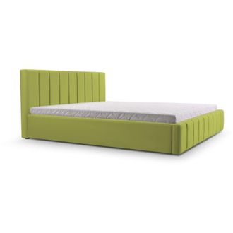 E-MEUBLES Polsterbett Bett mit Kopfst&uuml;tze, Rahmenbettgestell, Bettkasten und Lattenrost Doppelbett Gepolsterter Kopfteil Samststoff Stauraumbett bett 01