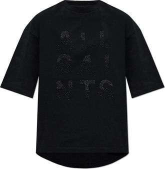 AllSaints Femme, Tops, Noir, Taille: 42 FR Stacks Amelie T-Shirt