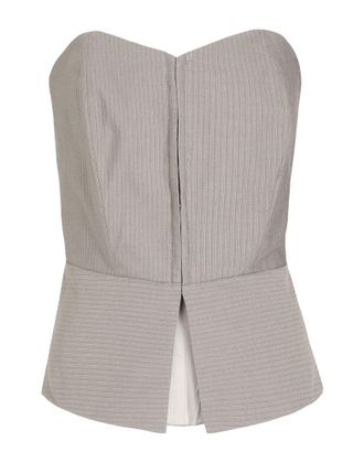 8 by YOOX CORSET TOP W/ FRONT HOOKS