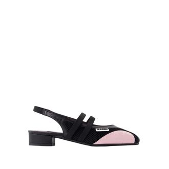 Carel Schwarze Slingback-Pumps aus Leder - - Shoes - Damen - Schwarzk - 37 EU