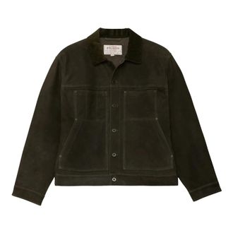 Filson Waxed Suede Short Cruiser - - Jackets - Herren - Gr&uuml;n - XL