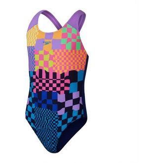 Speedo Kinder Schwimmanzug DIGI PLMT SPBK JF NAVY/PURPLE