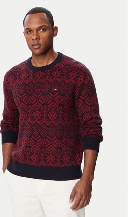 Tommy Hilfiger Pullover Fairisle MW0MW44815 Dunkelrot Regular Fit