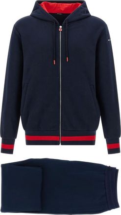 Kiton Homme, Sport, Bleu, Taille: 2XL Surv&ecirc;tement en coton gaze