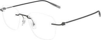 Montblanc Montblanc, Homme, Accessoires, Gris, Taille: 51 MM Mb0430O 001 Optical Frame