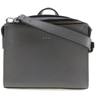 Fendi Pre-owned Cuir sacs-fendi - Femme - Pre-owned - Gris - Taille: ONE Size